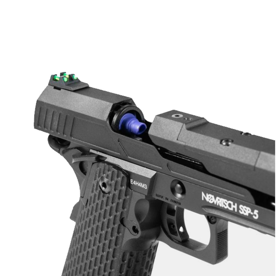 Pistol Airsoft Novritsch SSP5 6" Green Gas Cu Recul Negru - Dakka
